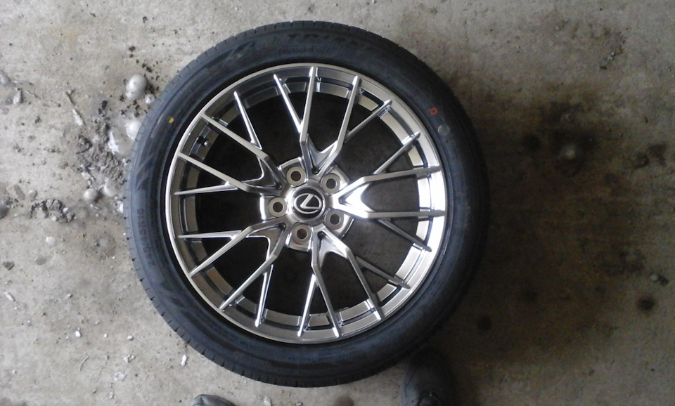 Новые диски lexus f-sport и шины triangle th201 245/45 18 — Lexus GS ...