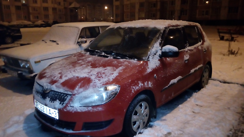 Зимний тюнинг — Skoda Fabia Mk2, 1,2 л, 2011 года | фотография | DRIVE2