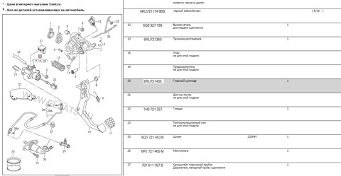 6RU721405 Главный цилиндр прив VAG | Запчасти на DRIVE2
