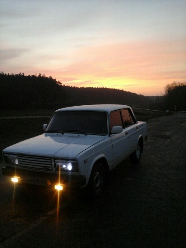Встречаем рассвет — Lada 2107, 1,5 л, 1988 года | фотография | DRIVE2