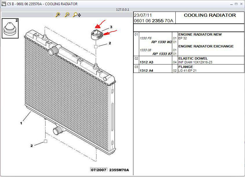 Радиатор кондиционера — Citroen C5 (1G), 2 л, 2006 года | своими руками ...