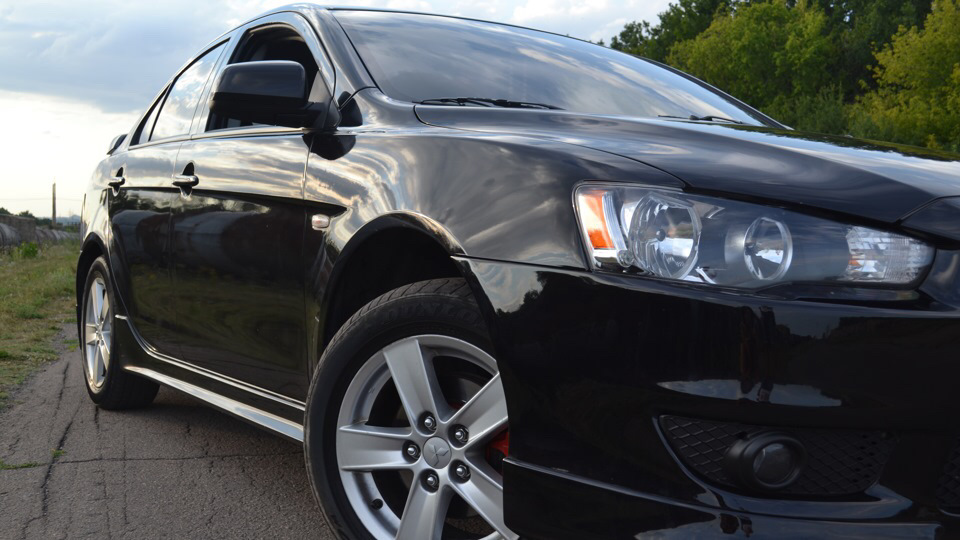 Стайлинг машины. Стандартный обвес — Mitsubishi Lancer X, 2 л, 2007 ...