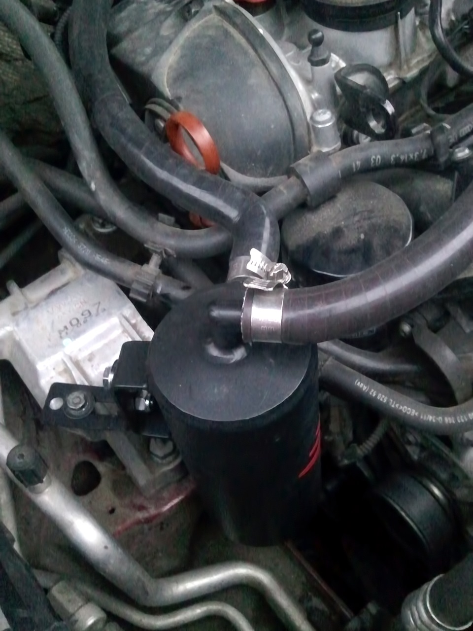 Установка маслоуловителя Saikou Michi и Forge Africa Plate! — Volkswagen Tiguan (1G), 2 л, 2012 ...