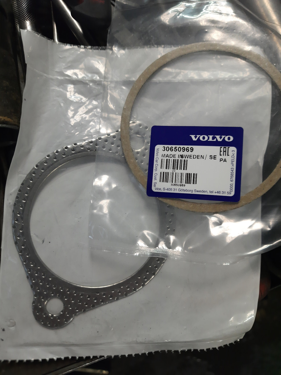 30650969 прокладка Volvo | Запчасти на DRIVE2
