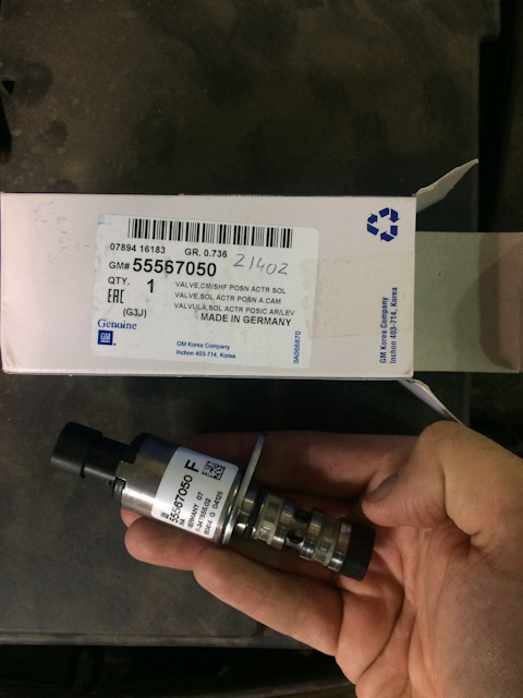 55567050 Регулирующий клапан, выставление распределительного вала GM ...