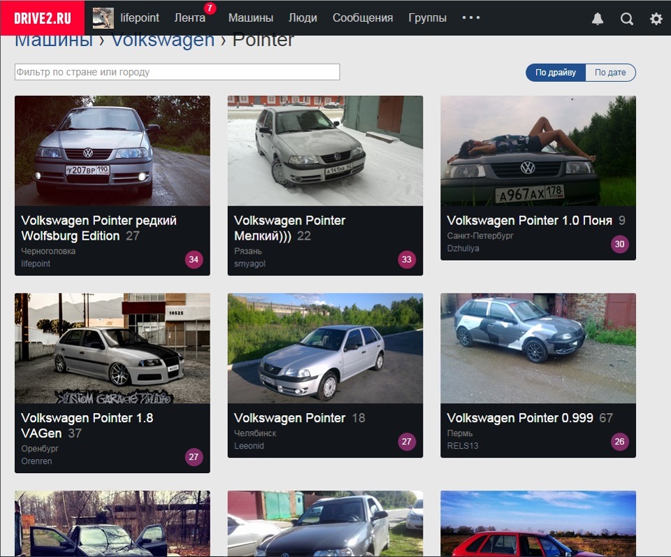 Редкий на первом месте среди Поинтероводов на драйв 2 — Volkswagen Pointer, 1 л, 2005 года ...