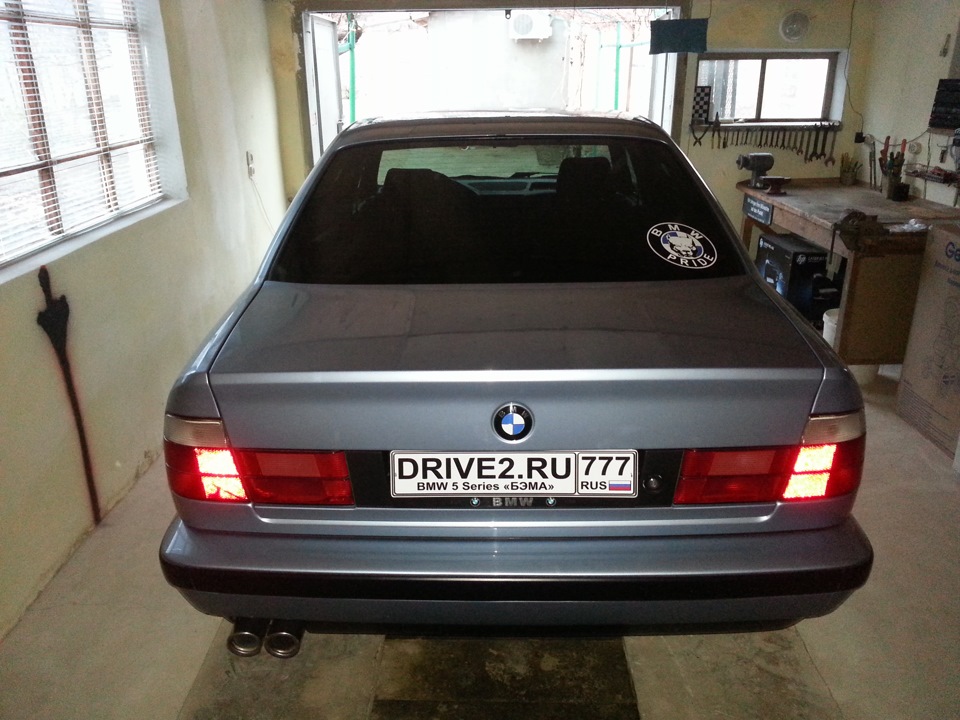 Накладка в стиле "Rieger GT" и бленда ///М5. — BMW 5 series (E34), 2,5 ...