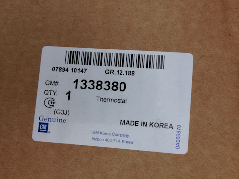 1338380 Термостатический регулируемый клапан системы охлаждения Opel ...