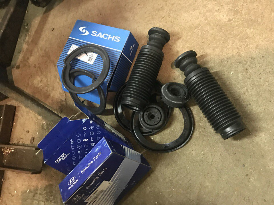 #3. ТО № 1 Подвеска автомобиля — Hyundai Accent (2G), 1,5 л, 2006 года ...