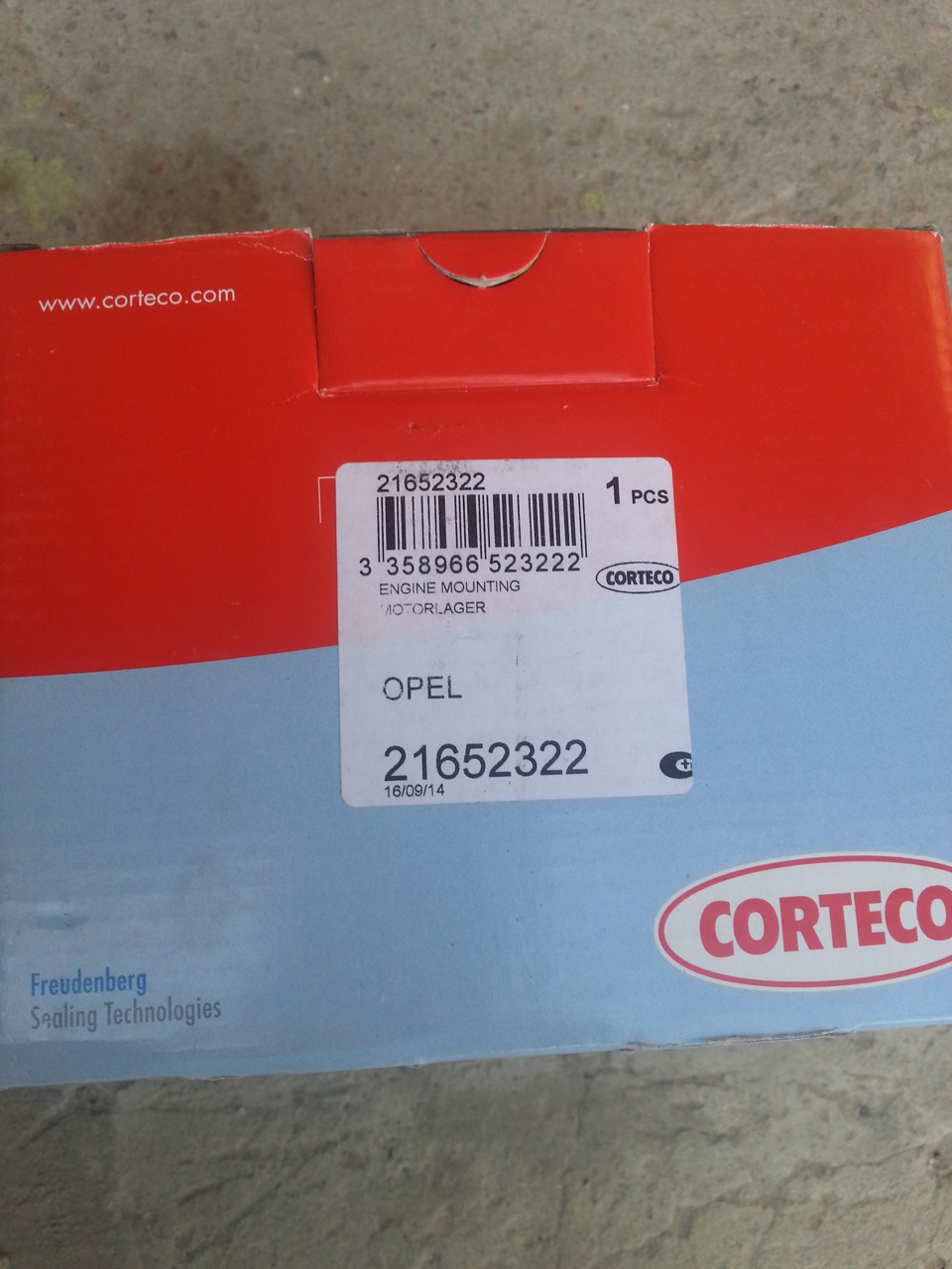 21652322 Опора двигателя CORTECO | Запчасти на DRIVE2
