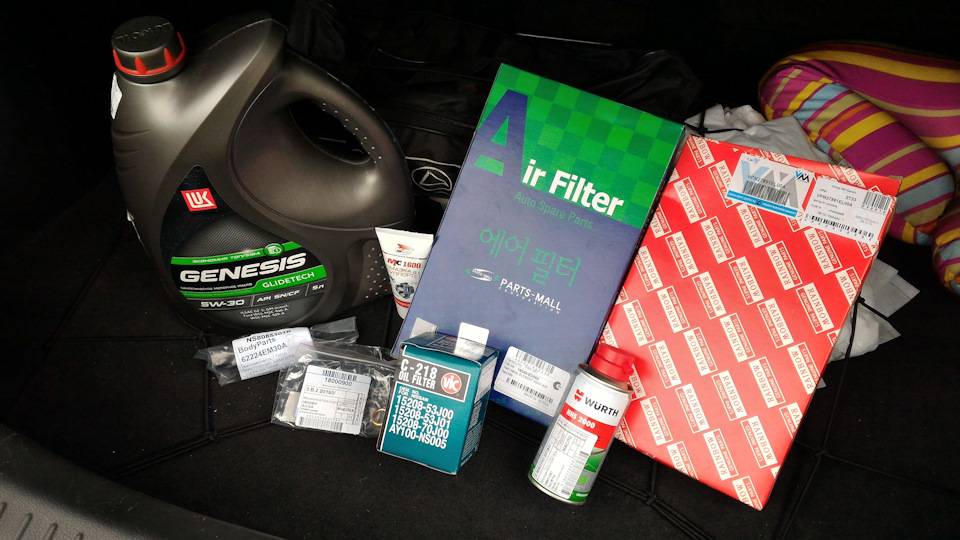 Плановое ТО на 141 т.км для Nissan Tiida — Nissan Tiida (1G), 1,6 л ...