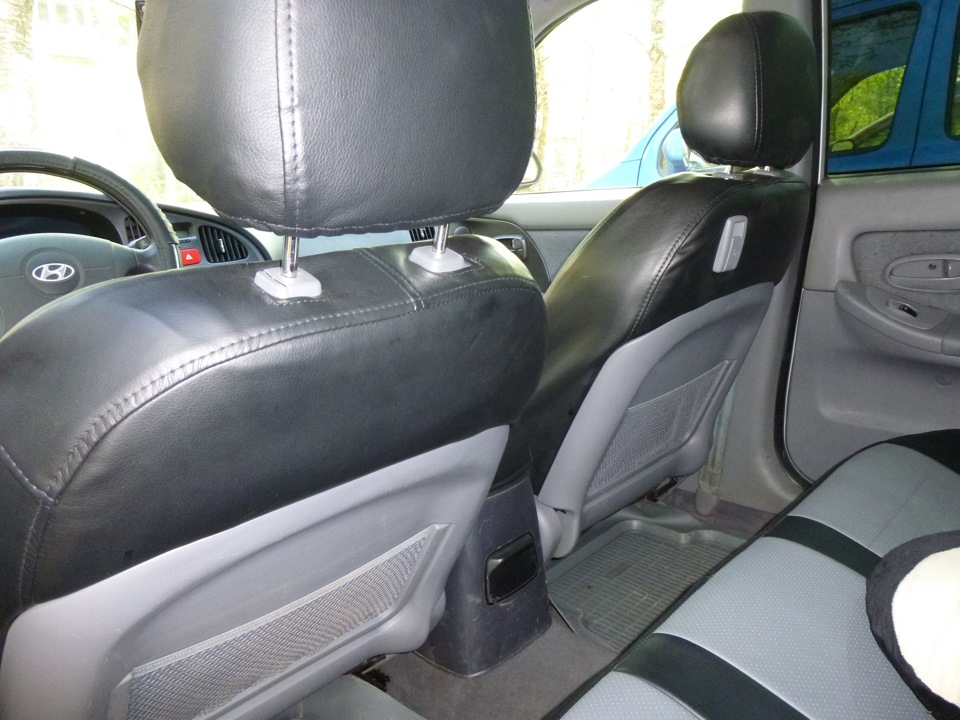 Чехлы из экокожи "автопилот" — Hyundai Elantra (3G), 1,6 л, 2004 года ...