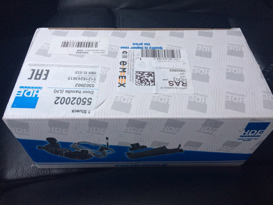 Механизм ручки водительской двери — BMW X5 (E53), 3 л, 2004 года ...