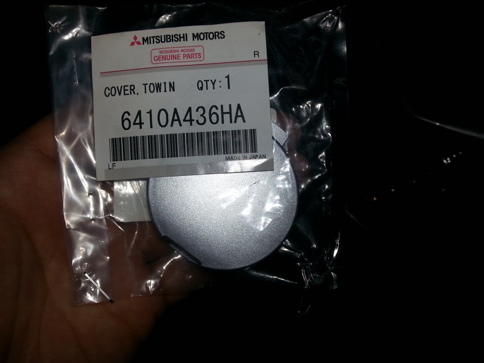 Заглушка в задний бампер. + Заглушка в передний — Mitsubishi Lancer X ...