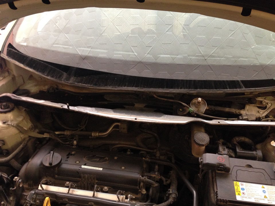 Ремонт форсунки омывателя — Hyundai Accent (4G), 1,6 л., 2012 года ...