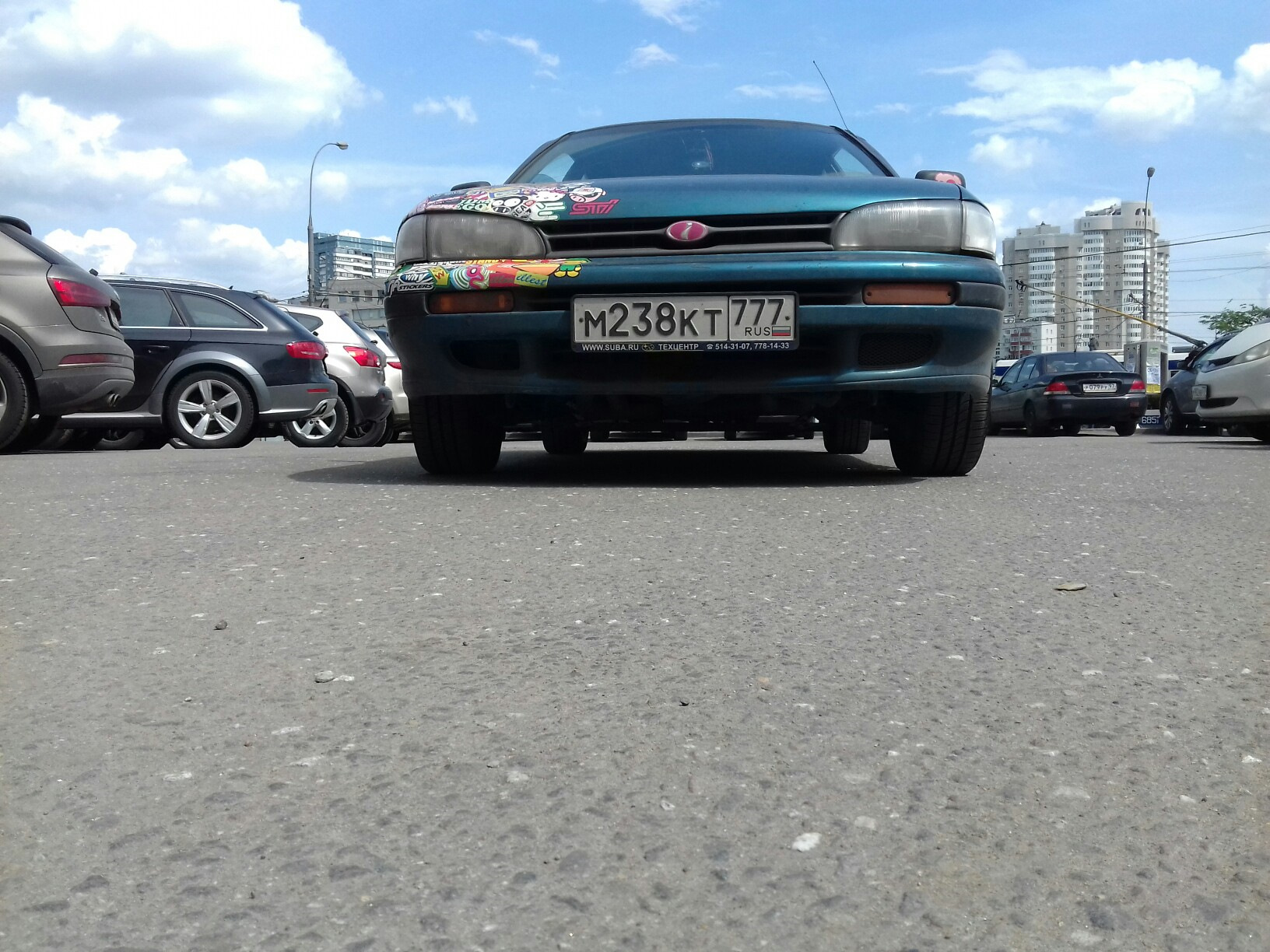 А видно ли переднюю нижнюю распорку? — Subaru Impreza (GC/GF), 2 л, 1995 года | наблюдение | DRIVE2