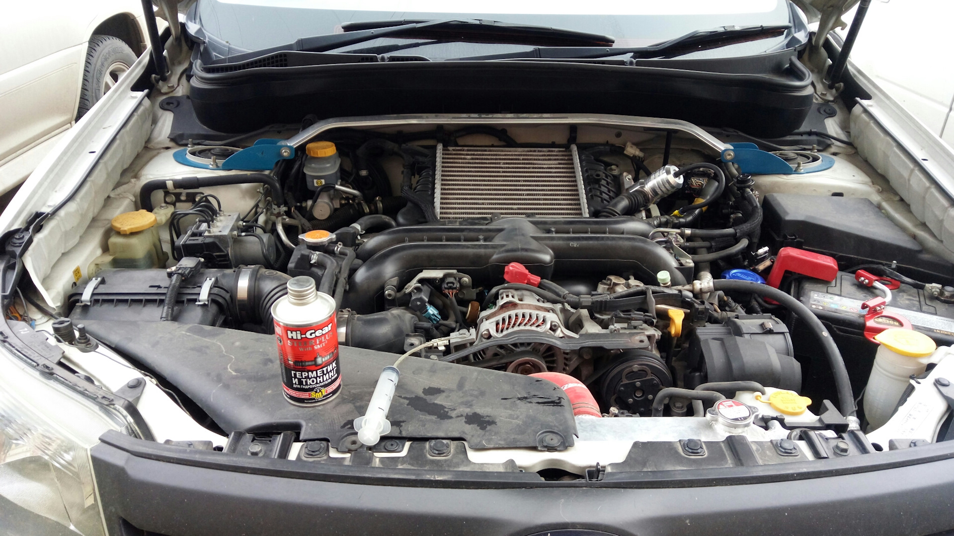Присадка в ГУР — Subaru Forester (SH), 2 л, 2008 года | своими руками ...