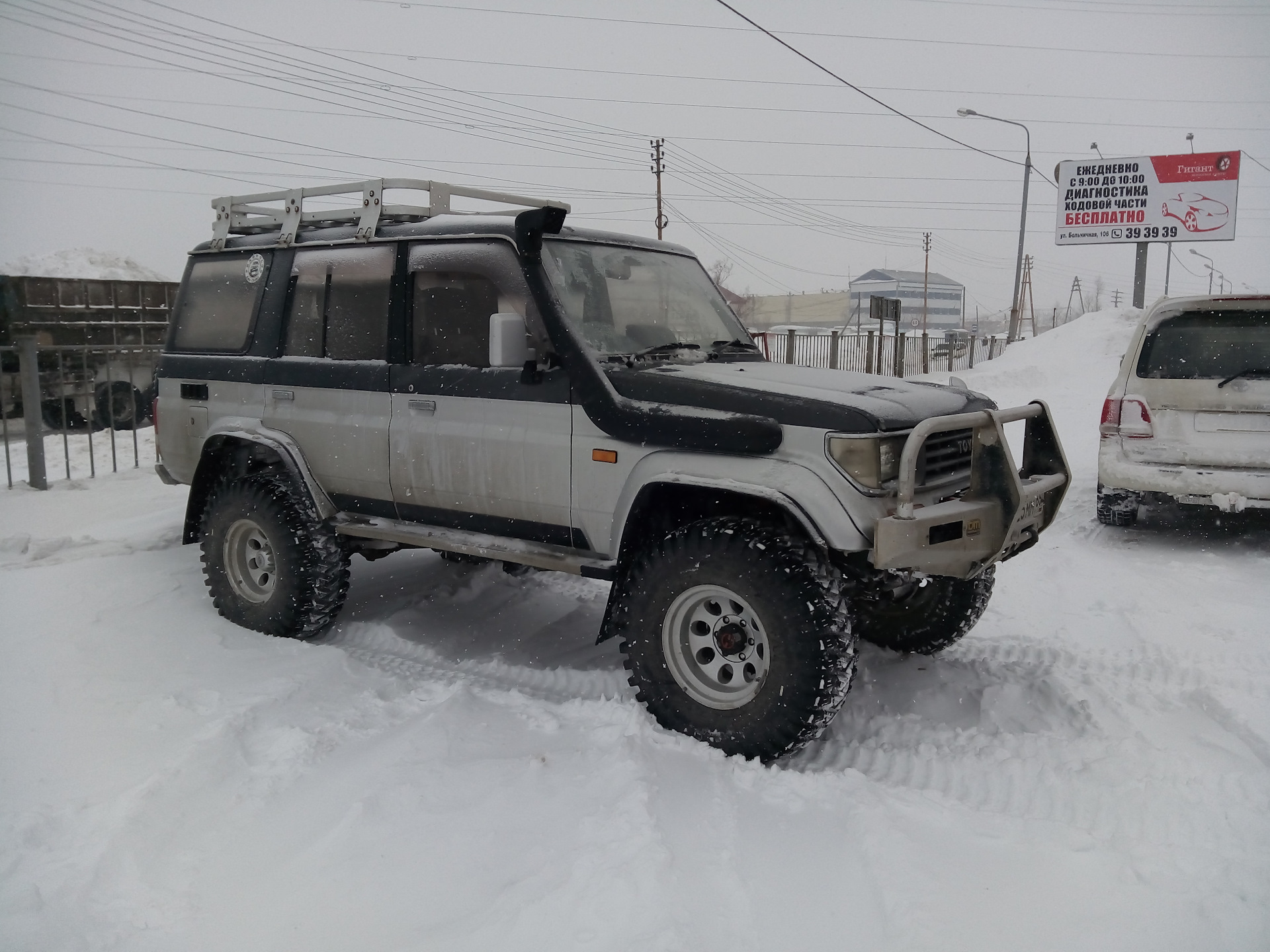 Примерка Otani King Cobra 35x12,5x16 — Toyota Land Cruiser Prado 70 ...