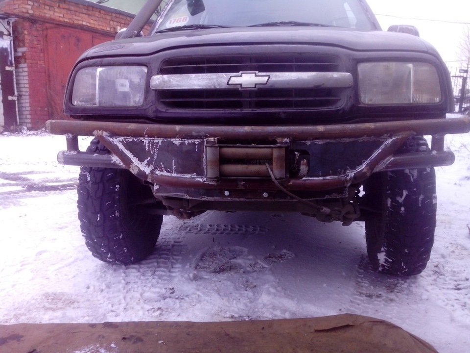 Силовик и защита — Chevrolet Tracker II, 2 л, 1999 года | тюнинг | DRIVE2