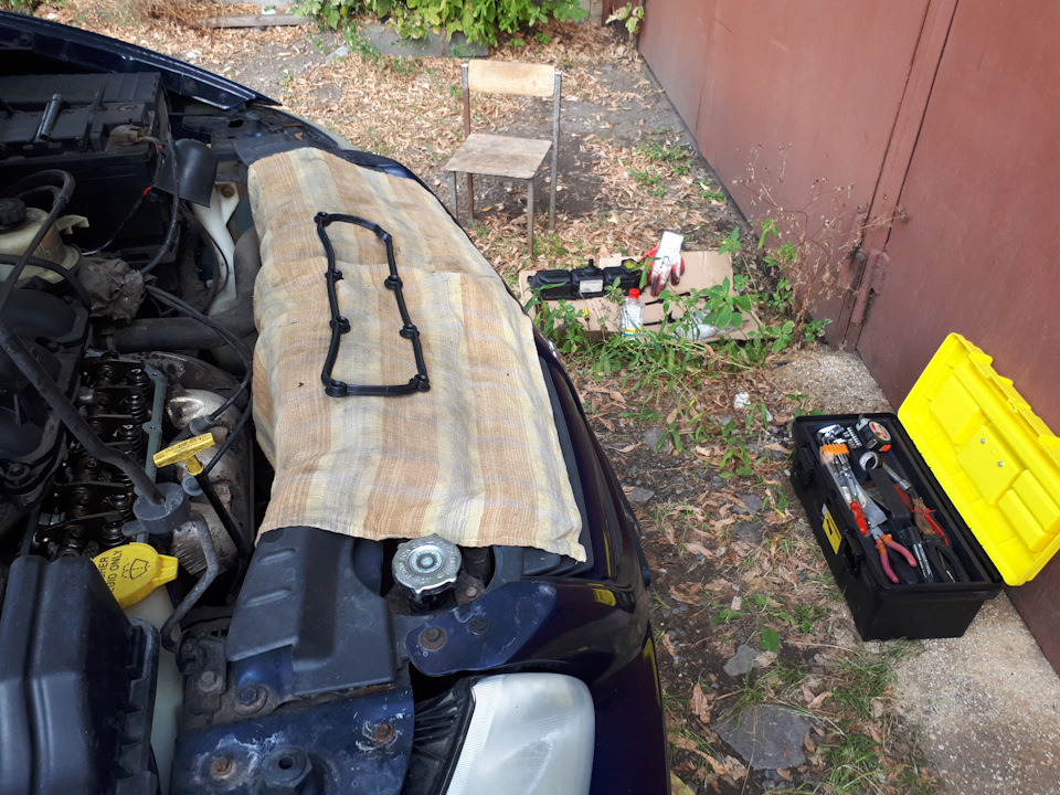 👉 Прокладка клапанной крышки 👍 — Dodge Caravan IV, 3,8 л, 2006 года ...