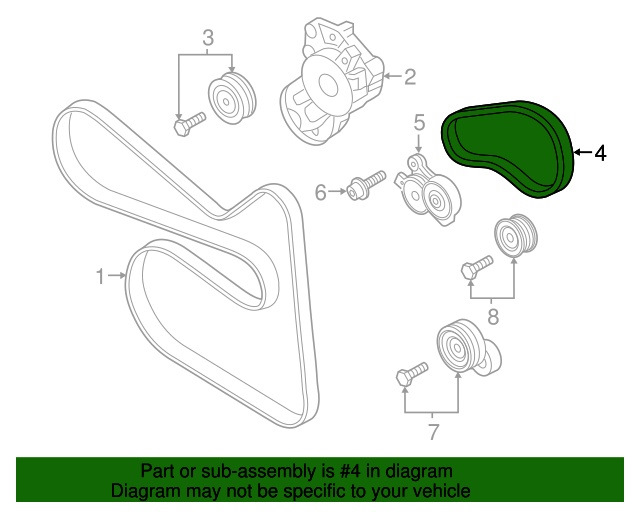 03C145933A Поликлиновой ремень VAG | Запчасти на DRIVE2