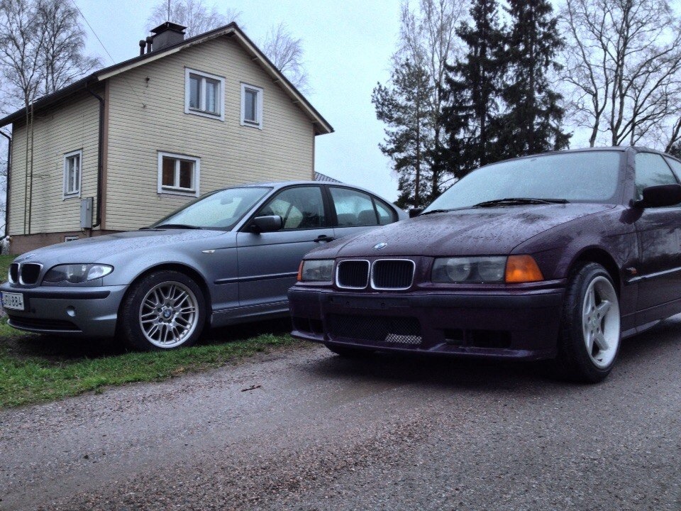Первый выезд и примерка Racing Dynamics. — BMW 3 series (E36/5), 1,8 л ...