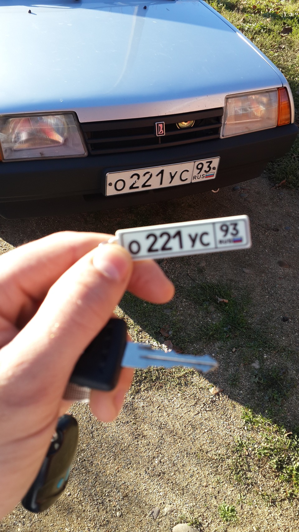 Брелок гос.номер — Lada 21093i, 1,5 л, 2003 года | аксессуары | DRIVE2