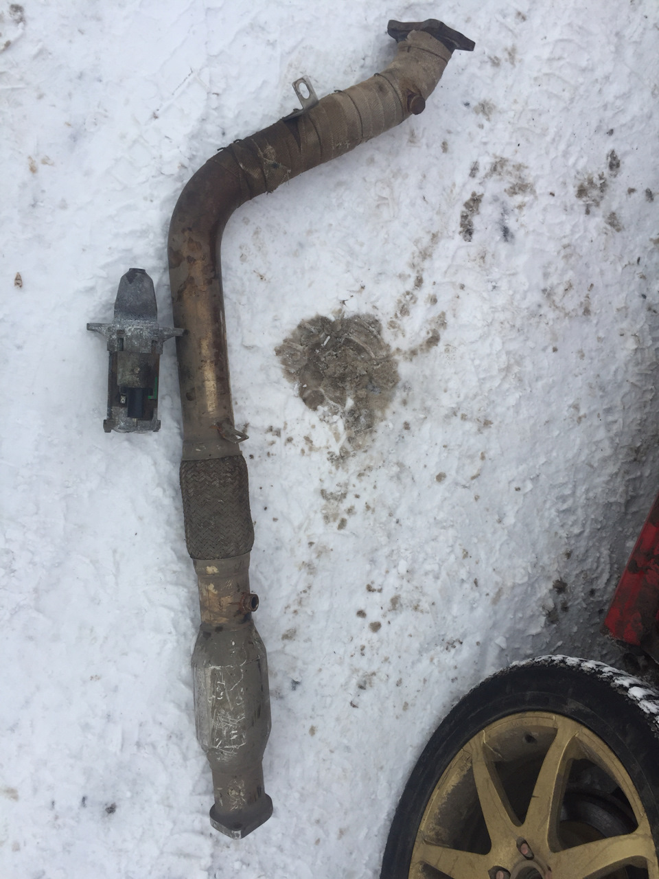 Downpipe — Subaru Impreza WRX (GD/GG), 2,5 л, 2005 года | тюнинг | DRIVE2