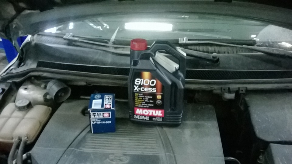 Замена масла и о масле Motul 8100 X-cess 5W-40 — Ford Focus Sedan II, 1 ...