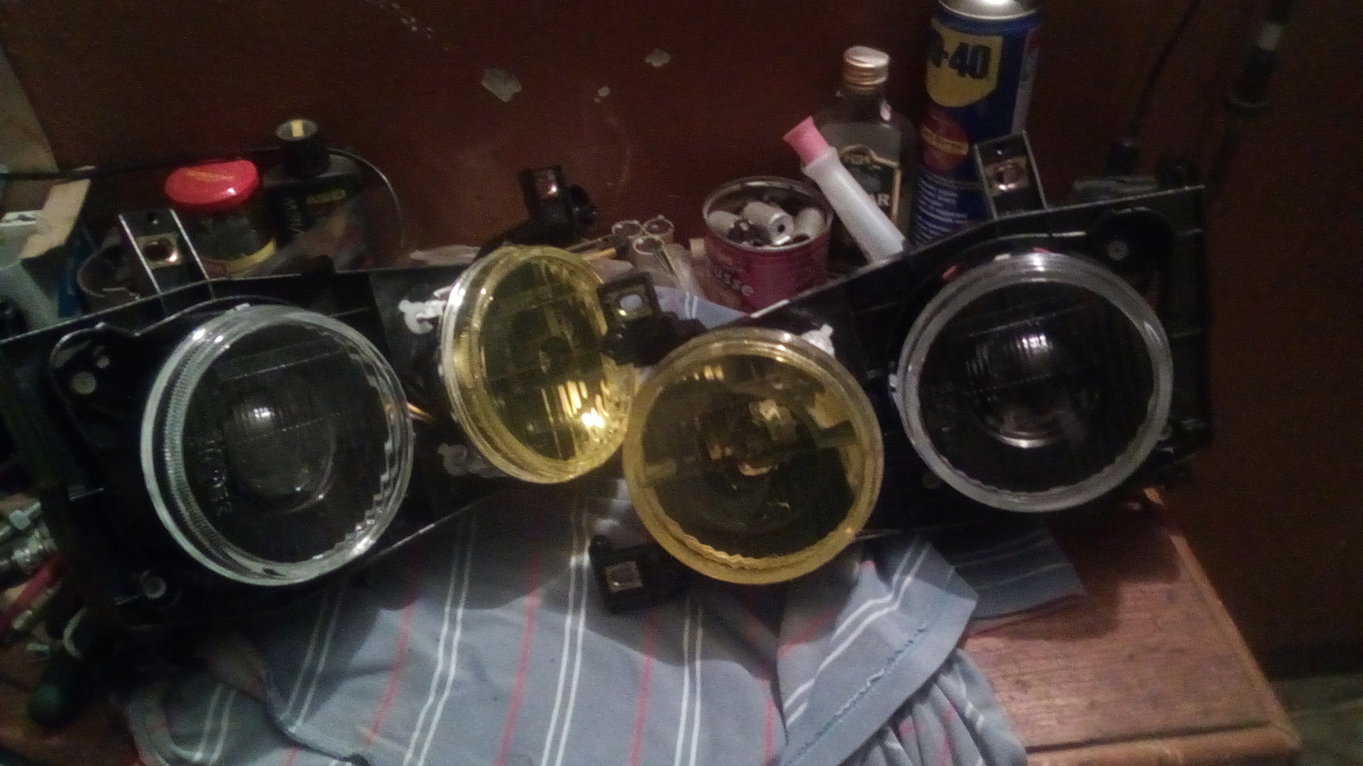 Реплика Hella dual round + легкий её стайлинг — Volkswagen Golf Variant ...