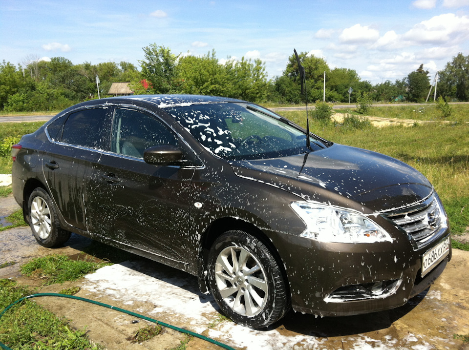 Еженедельный ритуал — Nissan Sentra (B17), 1,6 л, 2014 года | мойка ...