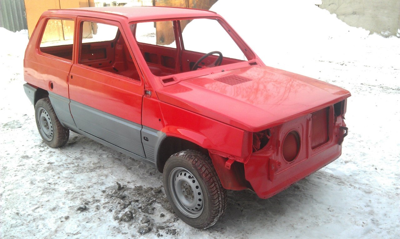 Жестянка. Завершение покраски. — FIAT Panda (1G), 1 л, 1985 года ...