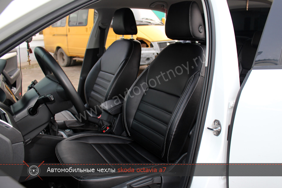 Автомобильные чехлы из экокожи Mykonos на skoda octavia a7 ...