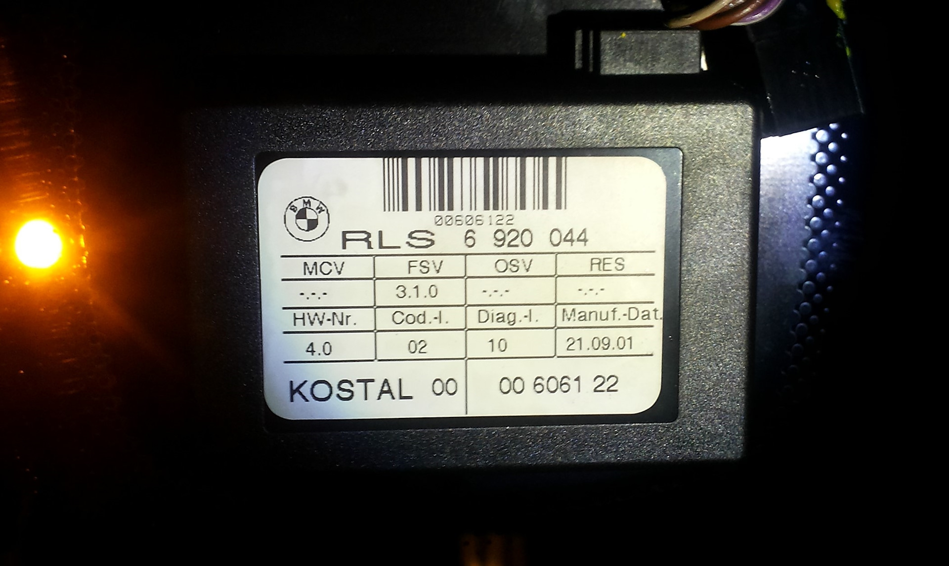 Блок датчика дождя и света RLS часть 1, безответная:) — BMW 5 series ...