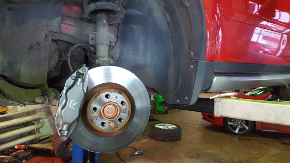 Суппорта от S60R на XC90! А стоит ли? — Volvo XC90 (1G), 4,4 л, 2007 ...