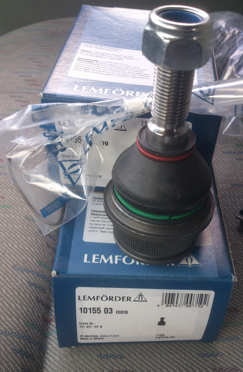 701407187B Опора шаровая верхняя / VW Transporter T-4 07/90~ VAG ...