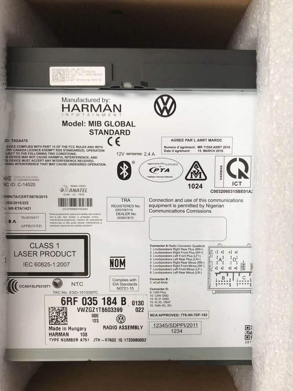 Установка магнитолы MIB GLOBAL STANDARD RCD 320G в Volkswagen Polo ...