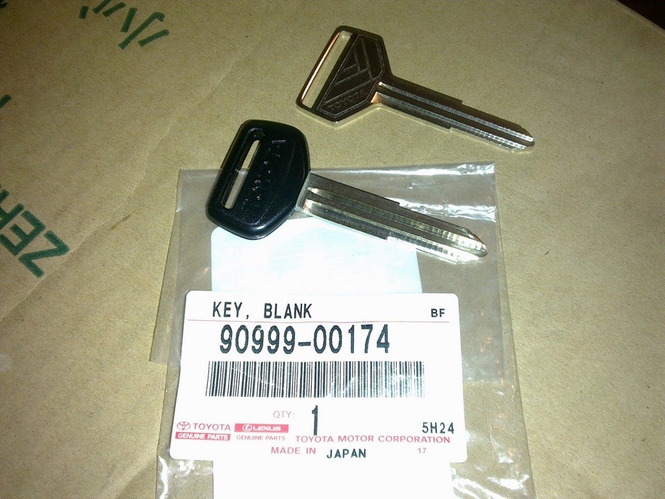 Оригинальный ключ зажигания, дубль два. — Toyota Soarer (2G), 3 л, 1988 ...