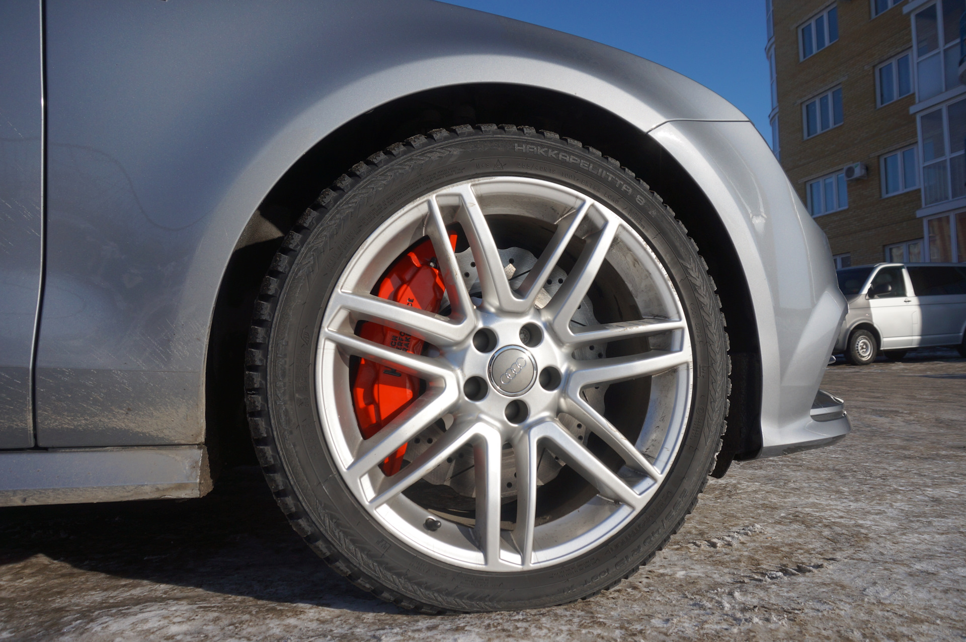 МОНТАЖ тормозов High Performance Brakes — Audi A7 Sportback (1G), 3 л ...