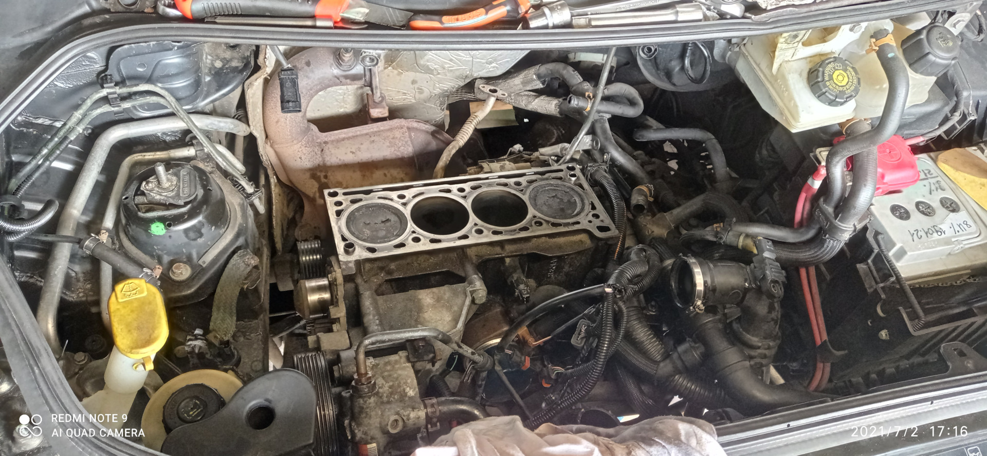 Замена поршневых колец F4R — Renault Espace (4G), 2 л, 2007 года ...