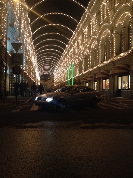 Фотосессия Night Moscow — Mercedes-Benz CLK (W209), 3,2 л, 2003 года ...