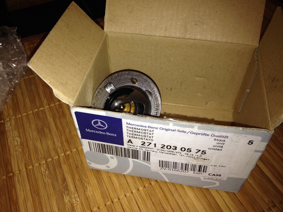 Замена термостата на 271 моторе — Mercedes-Benz E-Class (W211), 1,8 л ...