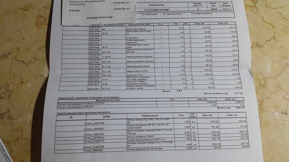 30792514 Фильтр топливный Volvo | Запчасти на DRIVE2