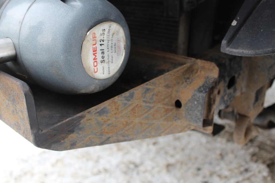 Площадка под лебедку. — Mitsubishi Pajero Sport (2G), 3,2 л, 2008 года ...