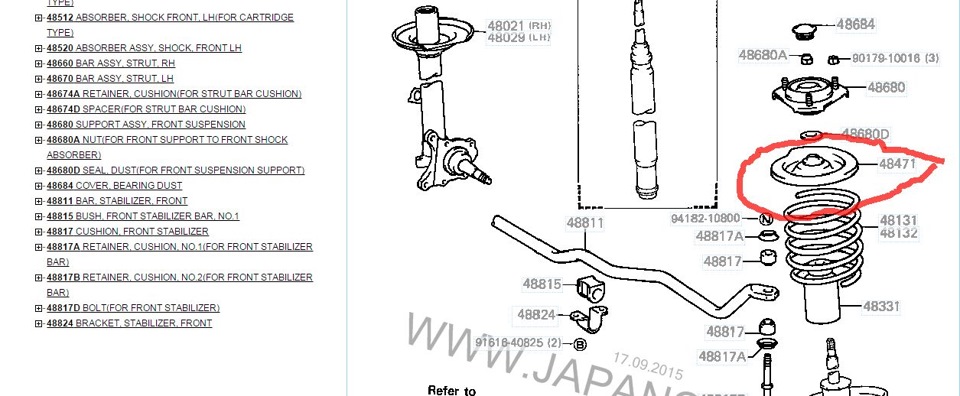 Ищется опора передней пружины 48044-24010 — Toyota Cresta (70), 2 л ...