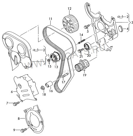 Замена ГРМ + дымность OFF — Volkswagen Passat Variant (B6), 2 л, 2007 ...
