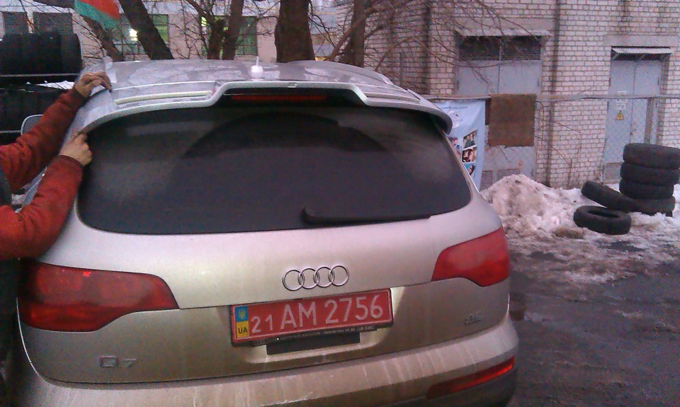 ABT спойлер и понеслась … — Audi Q7 (1G), 4,2 л, 2007 года | тюнинг ...