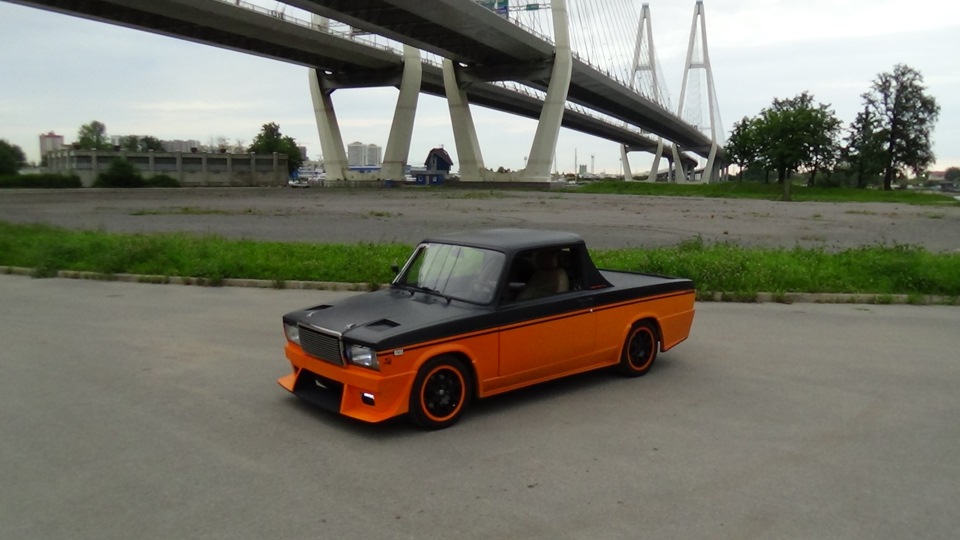 Ute и Вантовый мост — Lada 2105, 1,5 л, 1987 года | путешествие | DRIVE2