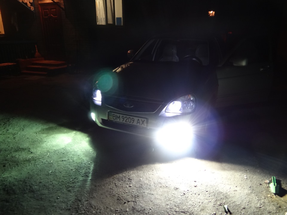 ПТФ под новый бампер — Lada Приора седан, 1,6 л, 2012 года | тюнинг ...