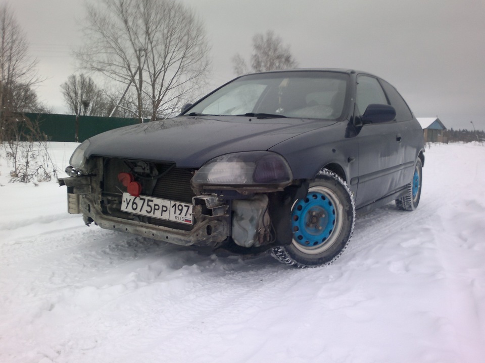 бампер)) — Honda Civic Hatchback (6G), 1,6 л, 1997 года | ДТП | DRIVE2